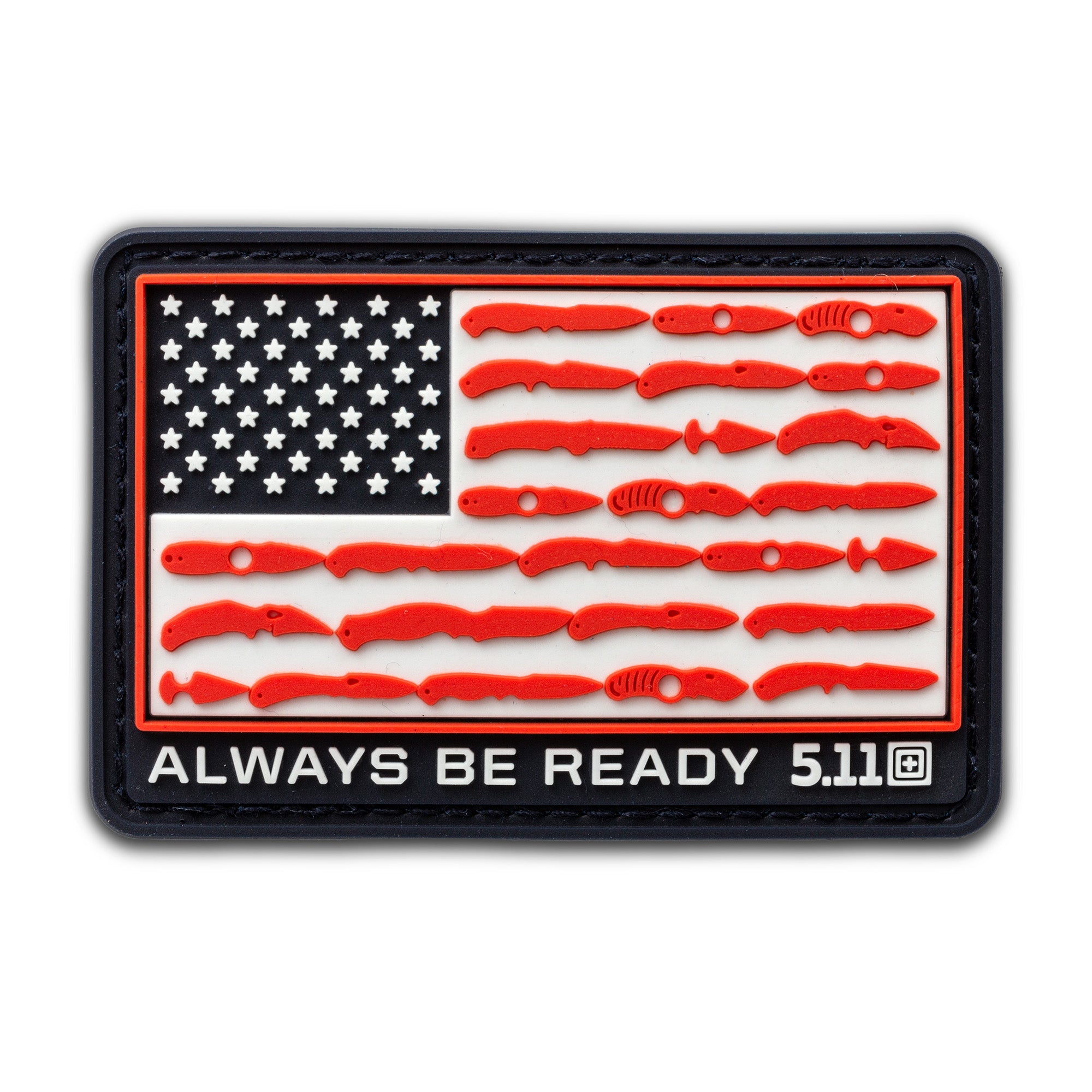 PATCH VELCRO 5.11 PVC - USA KNIFE FLAG