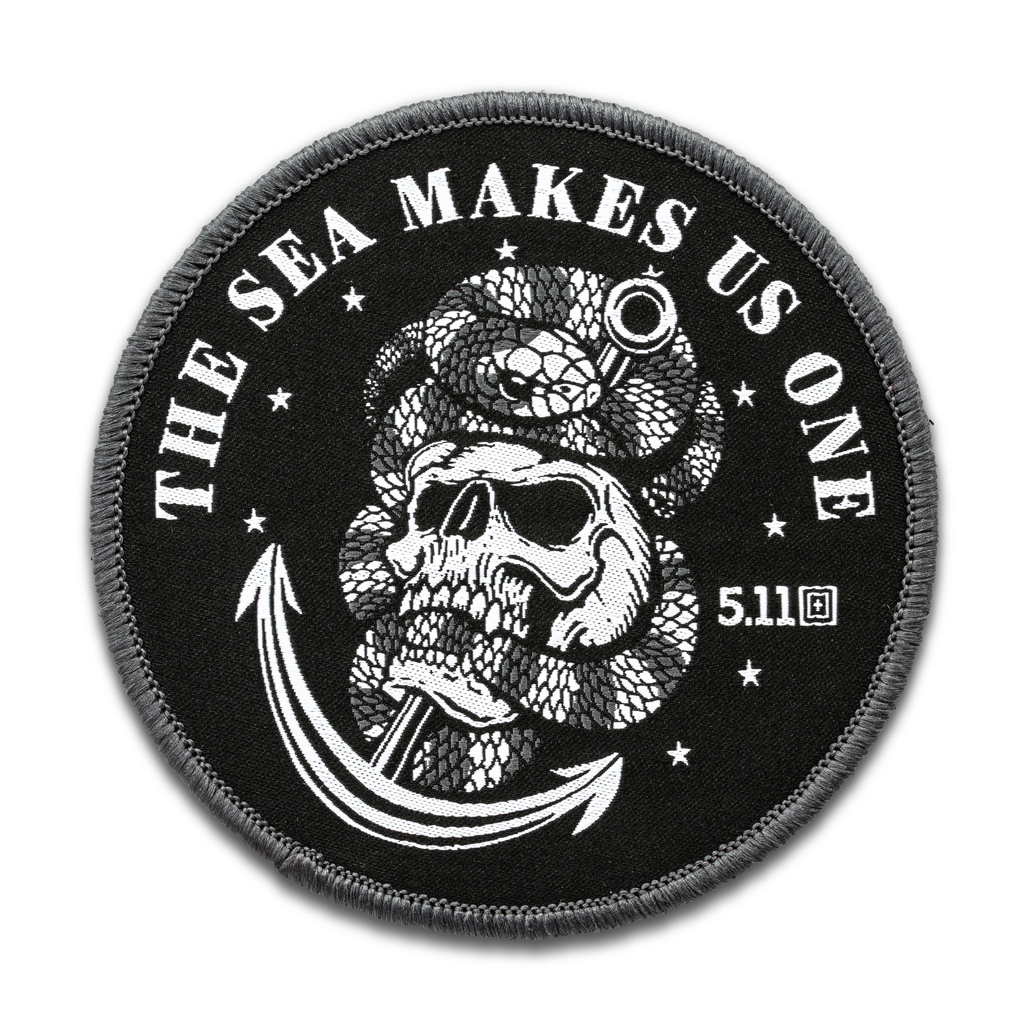 PATCH VELCRO 5.11 RICAMATA - SKULL SNAKE ANCHOR
