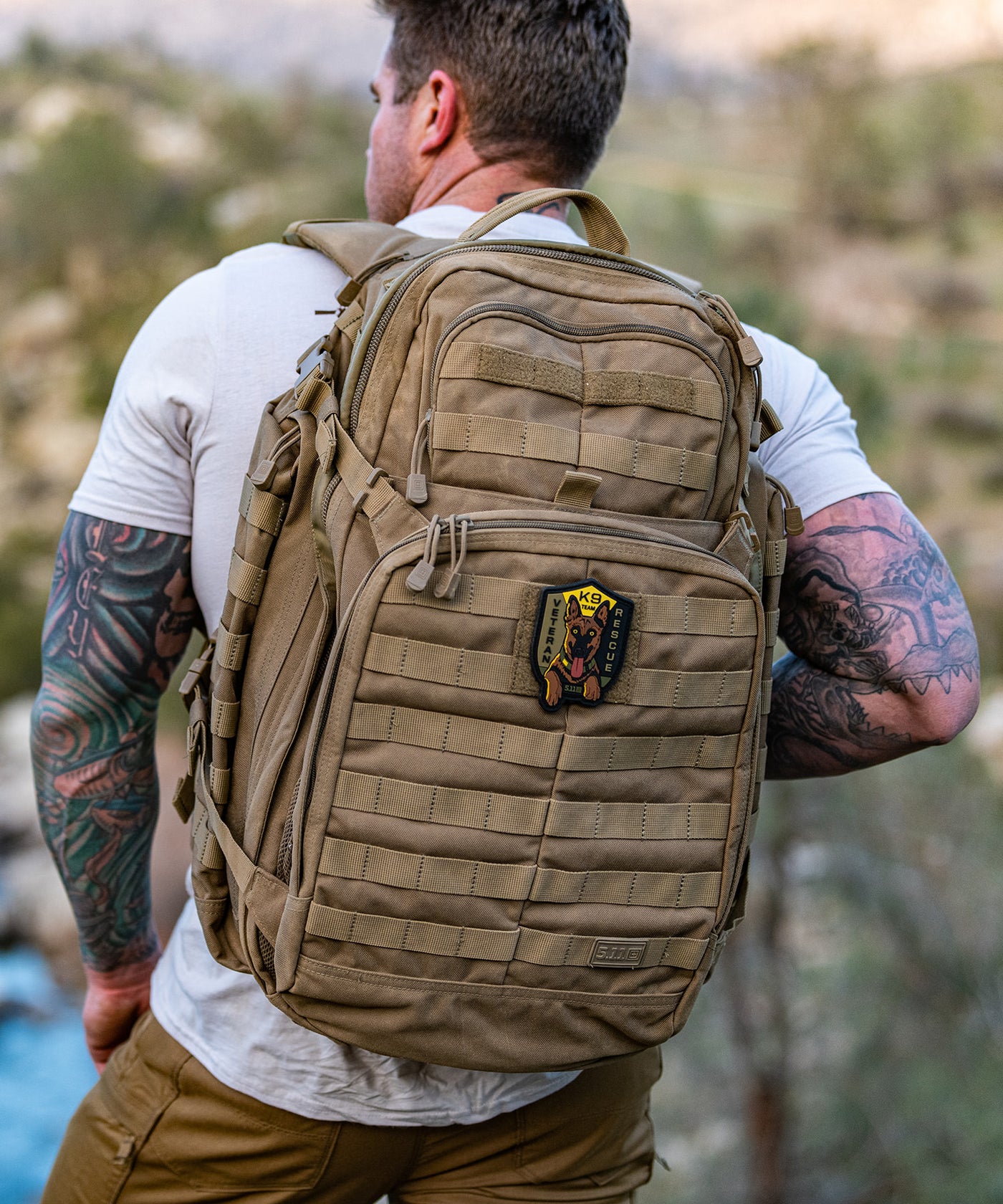 PATCH VELCRO 5.11 IN CUOIO - EAGLE AND SWORD