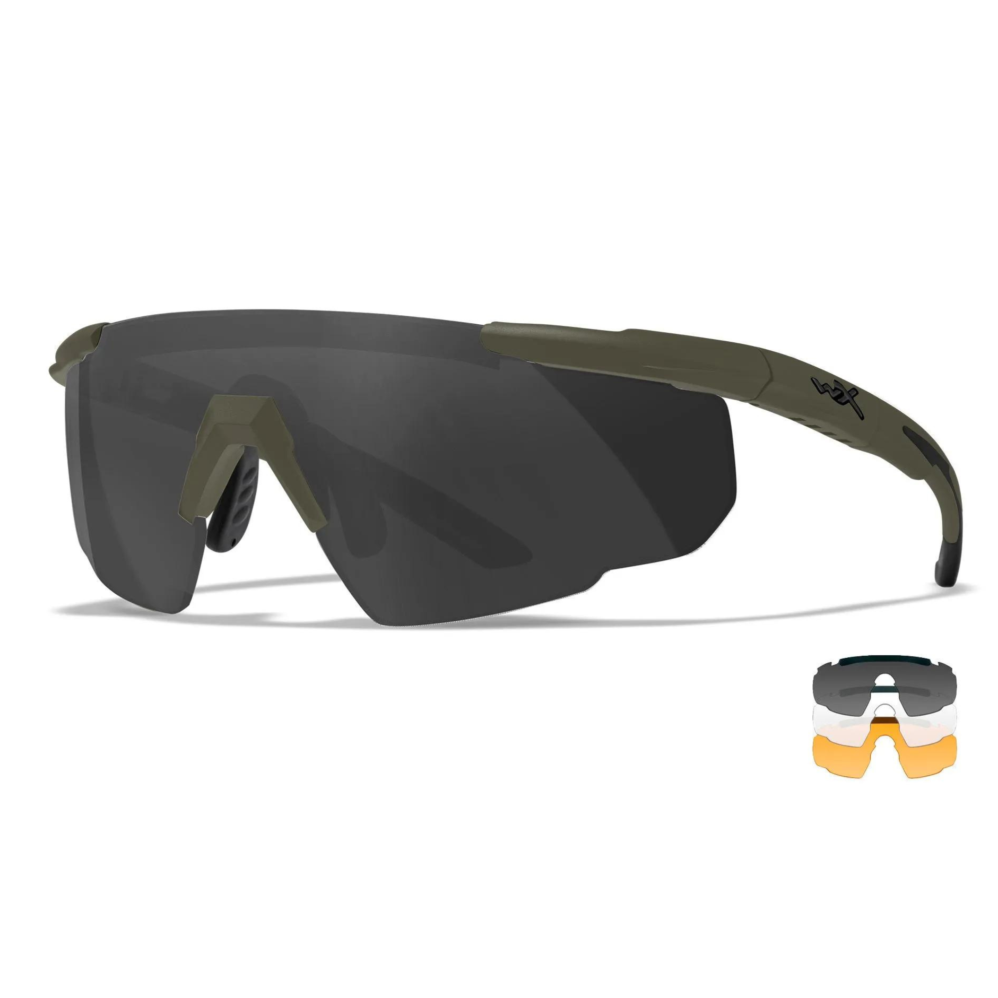 WILEYX | SABER ADVANCED Mod 308G - Occhiali balistici con 3 set di len